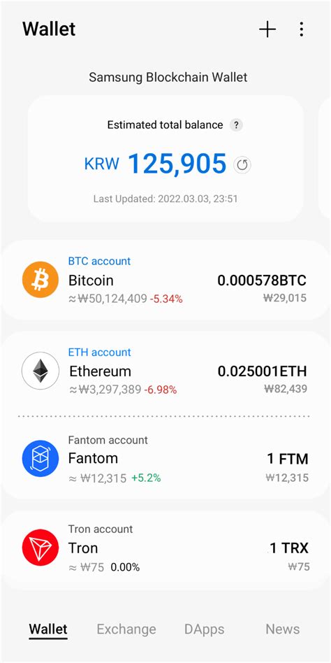 Samsung Blockchain Wallet Apps On Galaxy Store