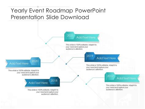 Yearly Event Roadmap Powerpoint Presentation Slide Download Timeline Template Presentation