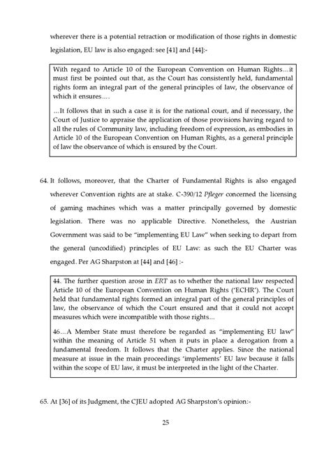 Skeleton Argument For Eat Full Hearing On 10 February 2016