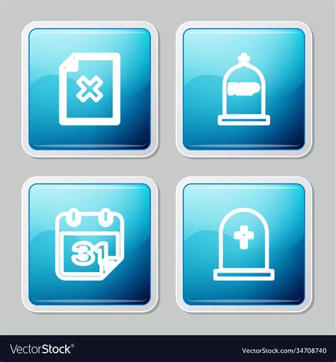 set line delete file document tombstone with rip vector image
