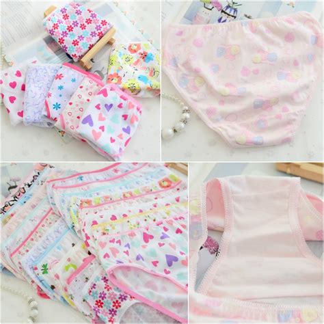 Ropa Interior De Algodón Para Niñas Bragas Cortas Grandado