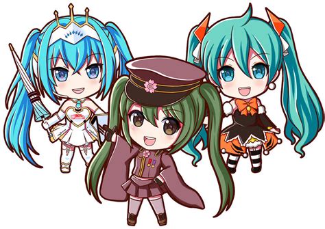 Hatsune Miku Chibi Series By Ch1 Ark On Deviantart