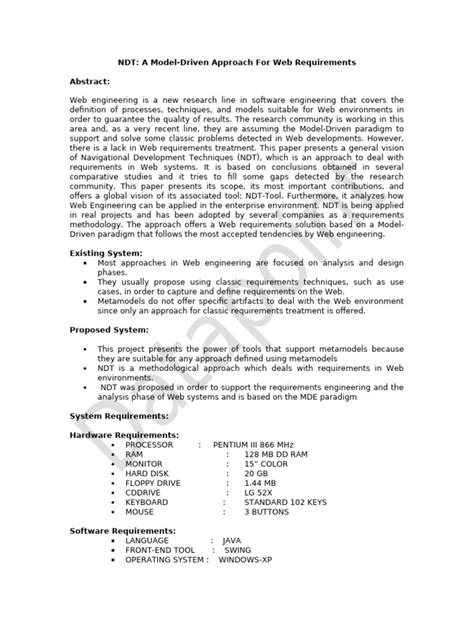 Ndt A Model Driven Approach Pdf Nondestructive Testing Floppy Disk
