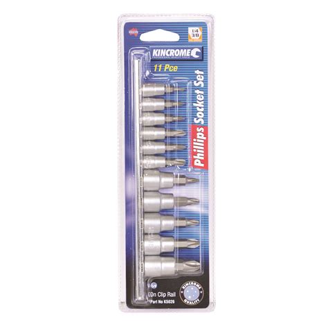 Phillips Socket Set 11 Piece 14 And 38 Drive Kincrome Tools Kincrome