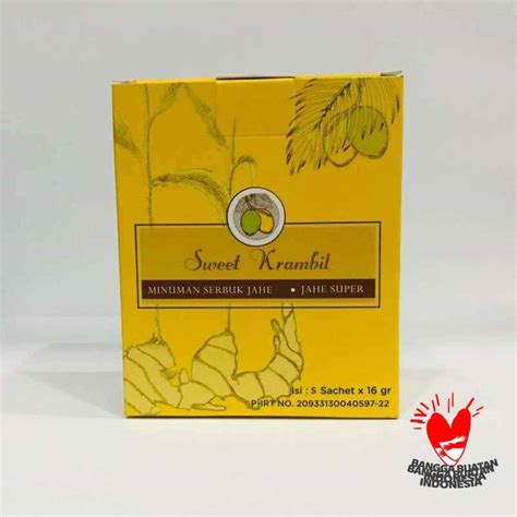 Promo Sweet Krambil Jahe Super Sachet Isi 5 Gula Kelapa Instan Bubuk Diskon 10 Di Seller
