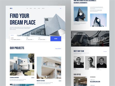 Luxury Architecture Website On Behance