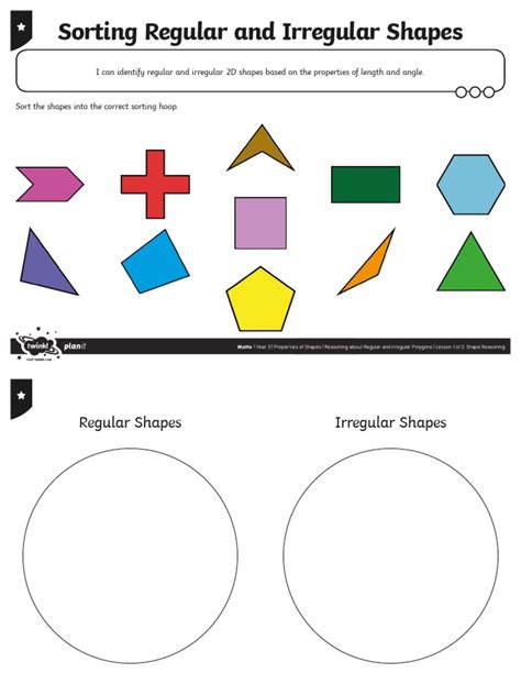 Maths Regular And Irregular Polygons Challenge Pdf Polygon Geometry