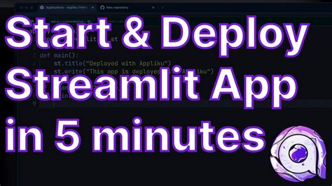 Streamlit Tutorial Start And Deploy On Your Own Server Youtube