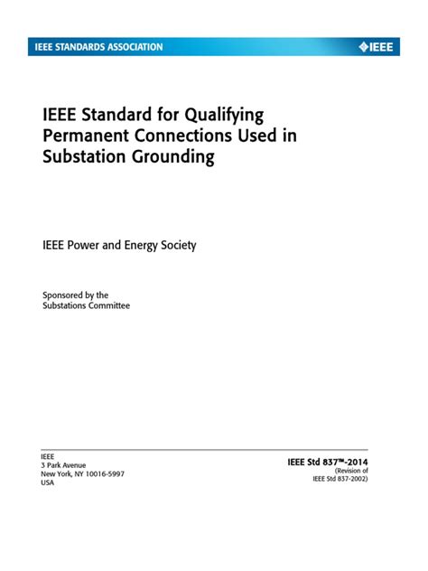 Ieee Std 837 Tm 2014 Previews 1884955 Pre Pdf Pdf Institute Of Electrical And