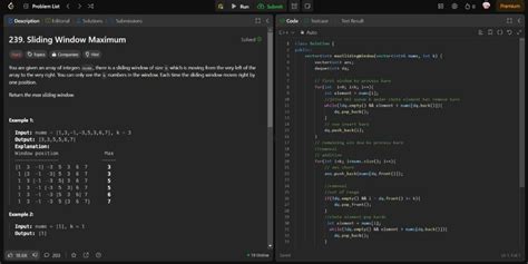 Yuvraj Shrivastava On Linkedin 100daysofcode 100daysofcode Leetcode Slidingwindowmaximum