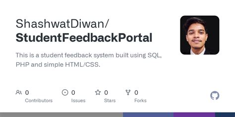 GitHub ShashwatDiwan BabeFeedbackPortal This Is A Babe Feedback System Built Using SQL