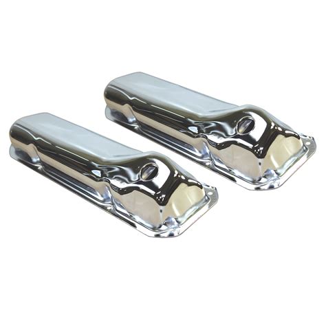8332 Valve Covers 1970 Up Ford 351c 351m 400m Chrome Steel