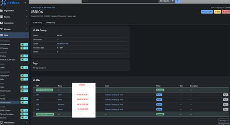 Show Prefix From Vlan Groups View · Issue 8790 · Netbox Community