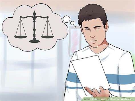 how to write a contract addendum 12 steps with pictures