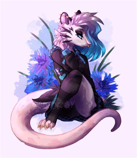 [oc] Art I Made Of My Opossum Character R Furry