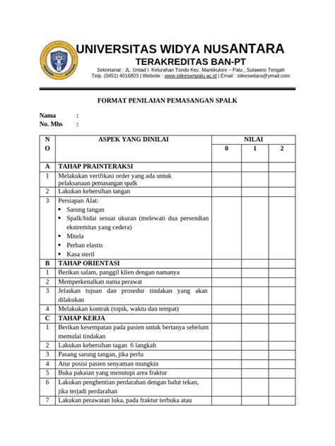 Pemasangan Spalk Pdf