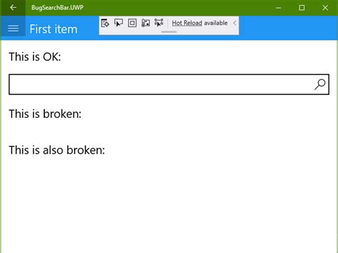 [bug] Uwp Searchbar Not Visible If You Set A Widthrequest Property For Another Platform · Issue