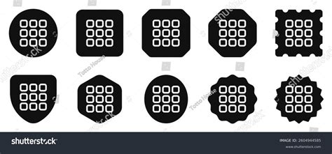 Editable Vector Grid Menu Icon Black Stock Vector Royalty Free 2604944585 Shutterstock