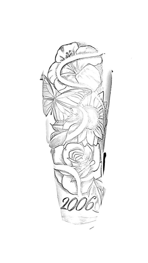 Female Forearm Tattoo Stencils Forearm Tattoo Women Stencil Unique