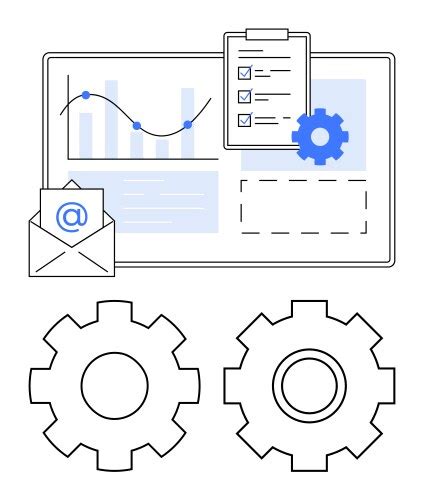 Data Dashboard With Analytics Checklist Royalty Free Vector