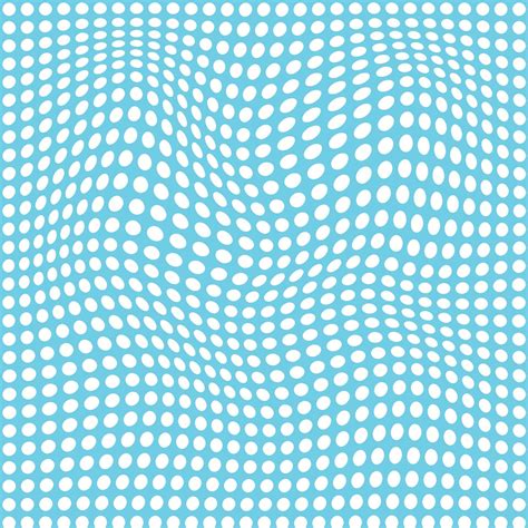 Modern Simple Abstract Seamlees White Color Polka Dot Distort Wavy