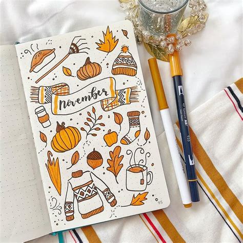 32 November Bullet Journal Ideas For Fall Beautiful Dawn Designs
