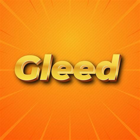 Premium Photo Gleed Text Effect Gold  Attractive Background Card Photo Confetti