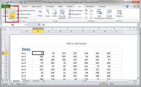 Print Page Numbers On Excel Worksheets TeachExcel Com
