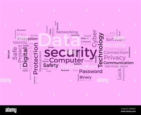 Word Cloud Background Concept For Data Security Network Technology