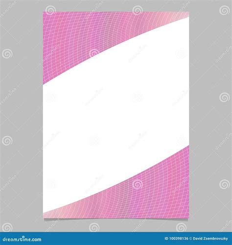 Abstract Modern Gradient Curved Grid Brochure Flyer Template Vector