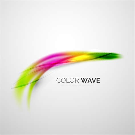 Premium Vector Color Wave Vector Element