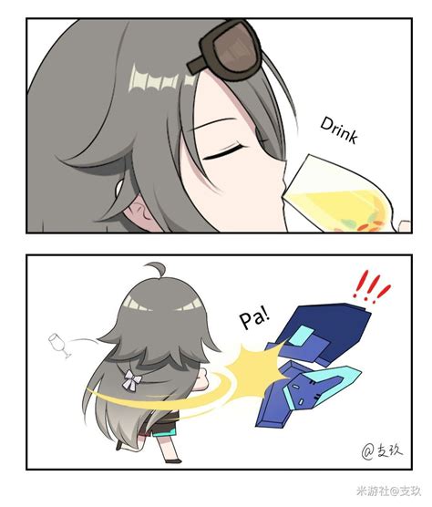 An Anime Comic Strip With Two Different Scenes