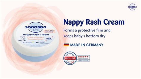 Nappy Cream | sanosan baby - YouTube