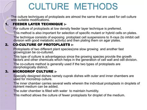 Protoplast Isolation Culture And Fusion Pptx