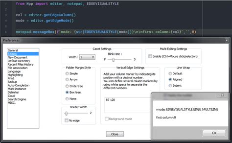How To Get Vertical Edge Settings Programmatically Notepad Community