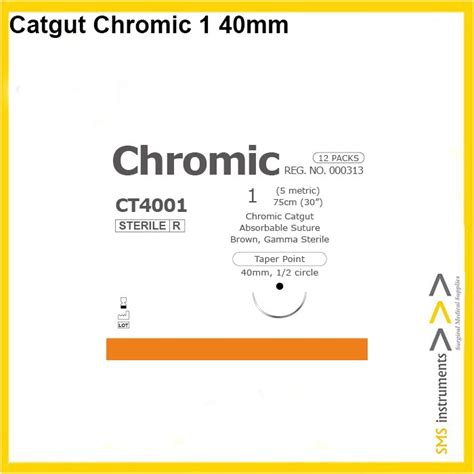 Catgut Chromic 1 Catgut Chromic Reverse And Taper Cutting Sms