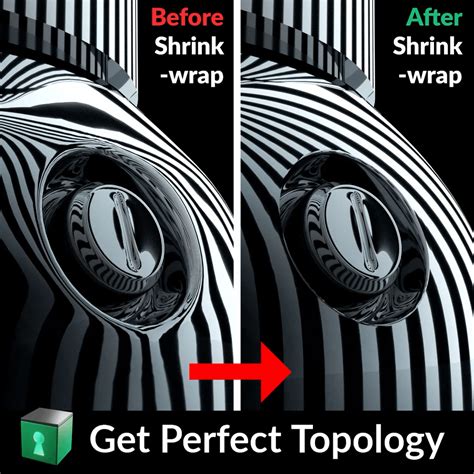 Perfect Topology On Curved Surfaces Using Shrinkwrap And Base Objects R3dmodeling