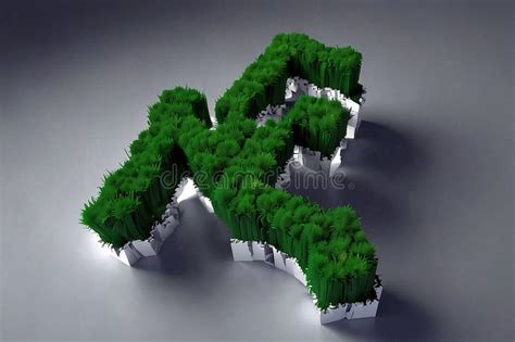 infinite forest 3d fractal trees on a plane stock image image of