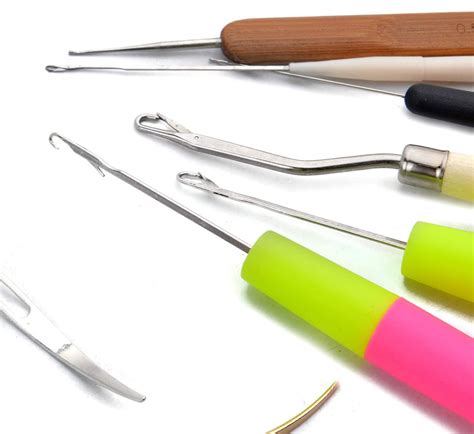 Dreadlocks Crochet Hook And Interlocking Tools Set For Easyloc Hair Tool 7pcs Crochet Hook