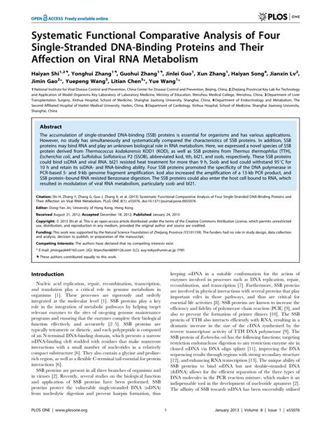 Pdf Systematic Functional Comparative Analysis Of Four Single