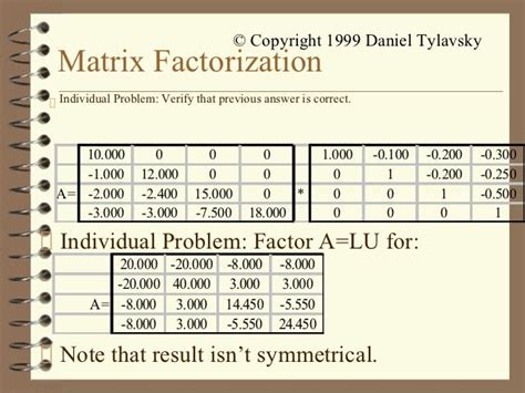 Matrix Factorization