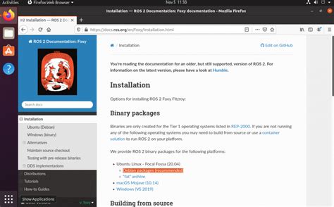 Installing Ros2 Foxy Daves Roboshack