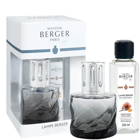 Spirale Glass Lampe Berger T Set Black Fragrance Oils Direct