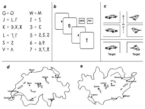spatial errors a mirror errors in writing letters and numbers b in