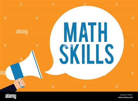 Word Writing Text Math Skills Business Concept For Starting To Learn