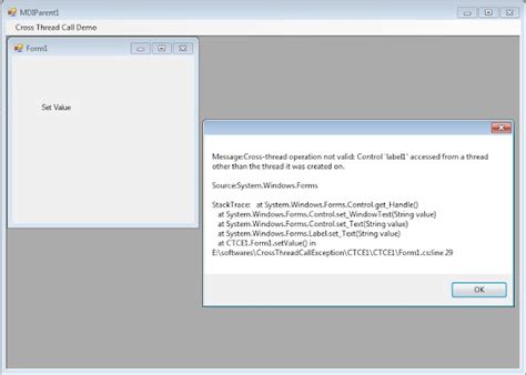 Hub Of Computer Tricks And Programming Cross Thread Call Exception In