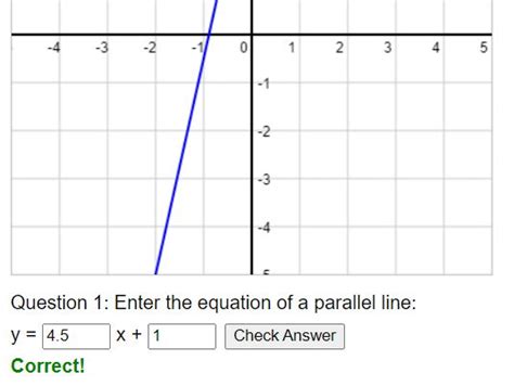 Equation Of A Parallel Line Interactive Worksheet Teaching Resources