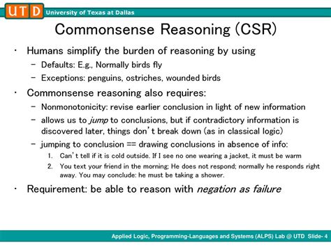 automating common sense reasoning ppt download