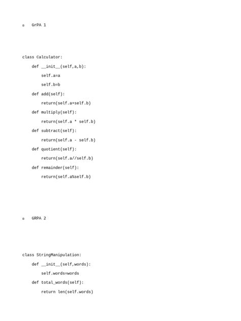 Python Week 10 Grpa Sols Pdf Arithmetic
