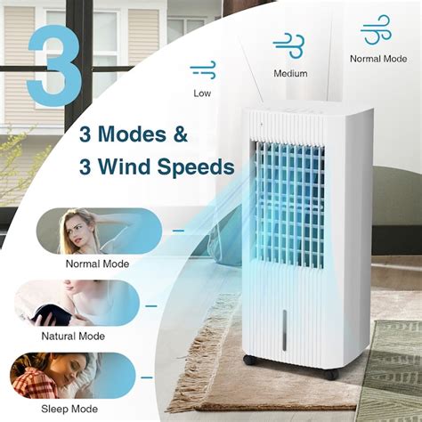Costway 3 In 1 Evaporative Air Cooler W Humidifier And Fan Portable
